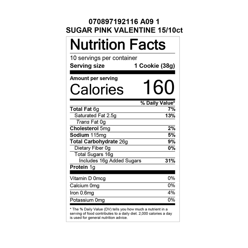 Lofthouse Valentine's Pastel Pink Frosted Sugar Cookies 13.5oz : Snacks ...