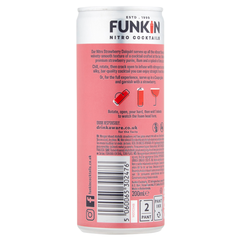 Funkin Nitro Strawberry Daiquiri, 200ml : Alcohol fast delivery by App ...