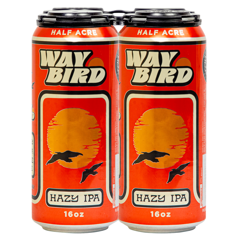 Half Acre Way Bird Hazy IPA 4pk 16oz Can 6.5% ABV : Alcohol fast ...