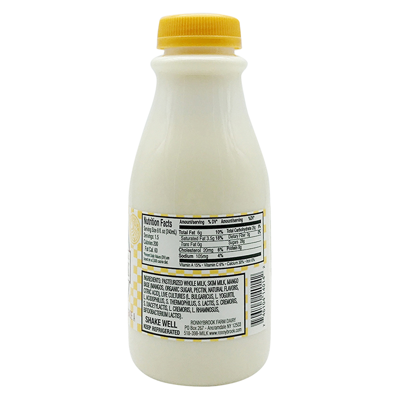 Ronnybrook Mango Drinkable Yogurt 12oz : Grocery fast delivery by App ...