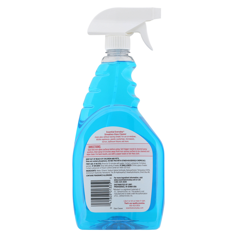 Essential Everyday Glass Cleaner with Ammonia 32oz : Cleaning fast ...