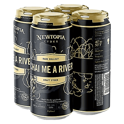 Newtopia Cyder Chai Me A River 4pk 16oz Can : Alcohol fast delivery by ...