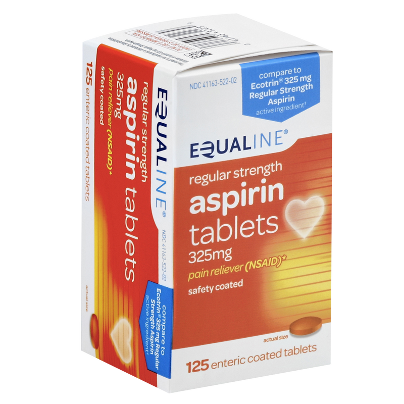 Equaline Pain Relief Aspirin 125 Tablets : Health fast delivery by App ...