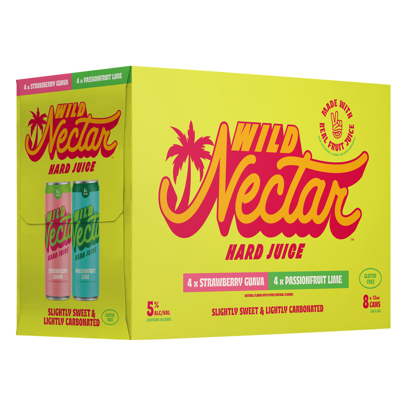 Wild Nectar Hard Juice Variety 8pk 12oz Can 5% ABV : Alcohol fast ...