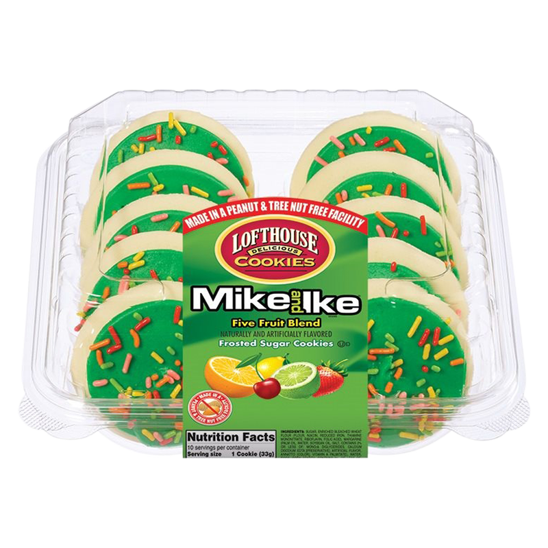 Lofthouse Mike & Ike Frosted Sugar Cookies 13.5oz Tray : Snacks fast ...