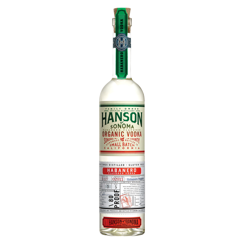 Hanson Organic Habanero Vodka 750ml : Alcohol fast delivery by App or ...