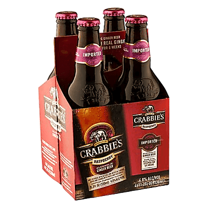 Crabbies Raspberry Ginger Beer 4pk 11.2oz Btl : Alcohol fast delivery ...