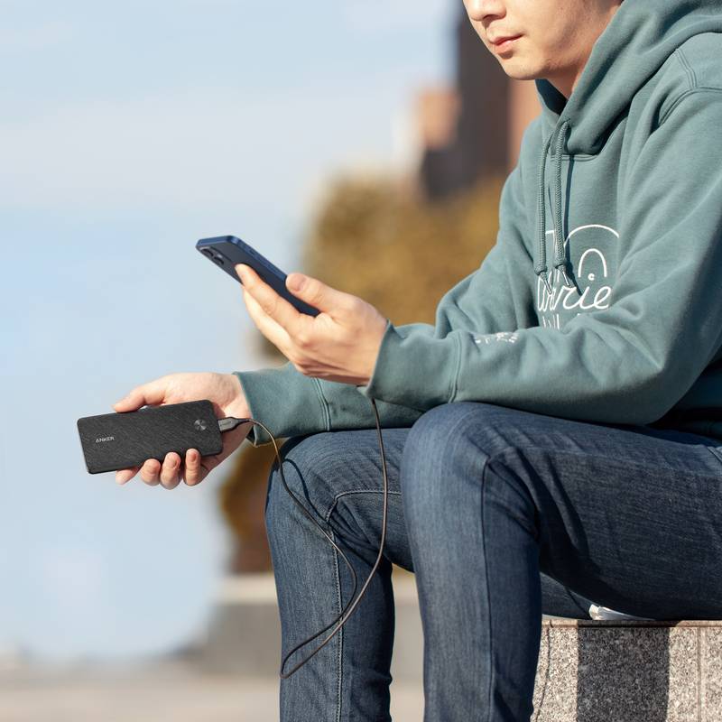 Anker 321 Black Power Bank : Home & Office fast delivery by App or Online