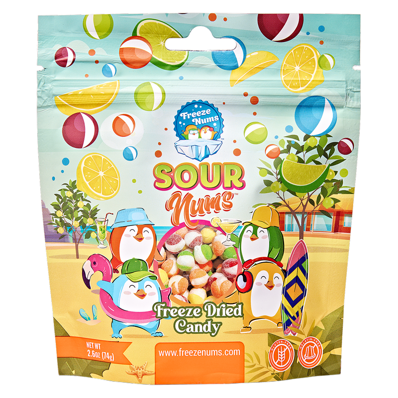 Sour Nums Freeze Dried Candy 2.6oz : Snacks fast delivery by App or Online