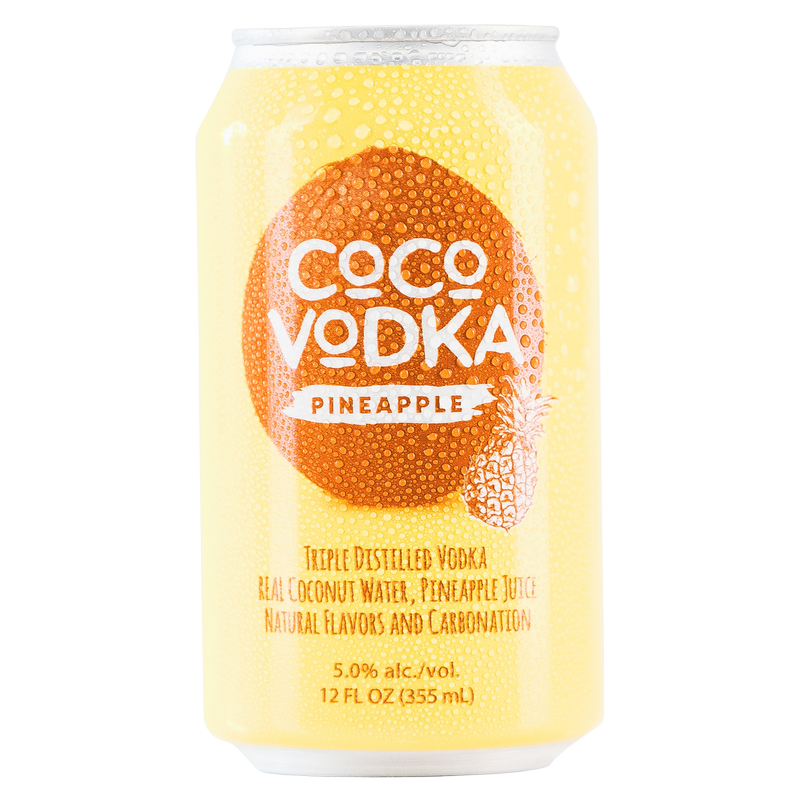 CoCo Vodka Pineapple 4pk 12oz Can 5% ABV : Alcohol fast delivery by App ...