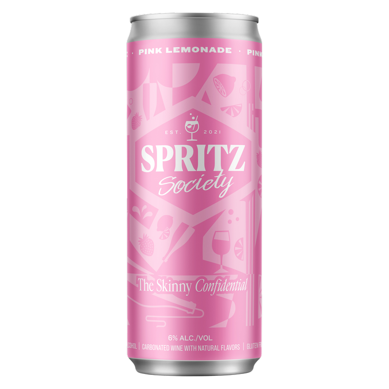 Spritz Society Pink Lemonade 4pk 250ml Can 6.0% ABV : Alcohol fast ...