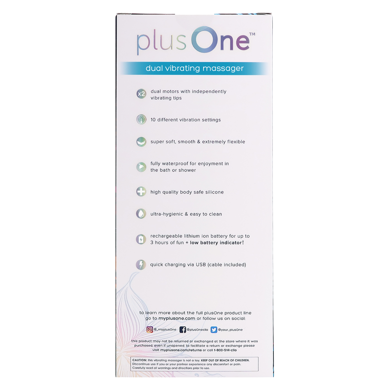PlusOne Dual Vibrating Massager : Health fast delivery by App or Online