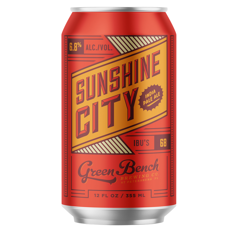 Green Bench Sunshine City IPA 6pk 12oz Can 6.8% ABV : Alcohol fast ...
