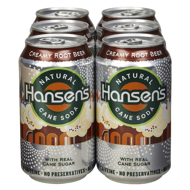 Hansen Natural Root Beer 6pk 12oz Can : Drinks fast delivery by App or ...