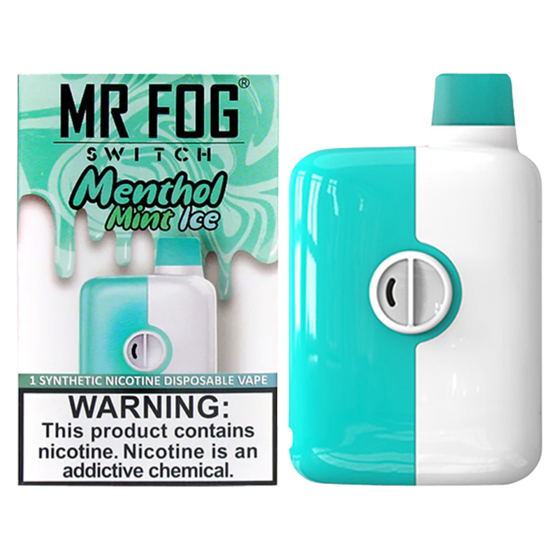 Mr. Fog Switch Mint Ice Menthol Disposable Vape 5500 Puffs : fast ...