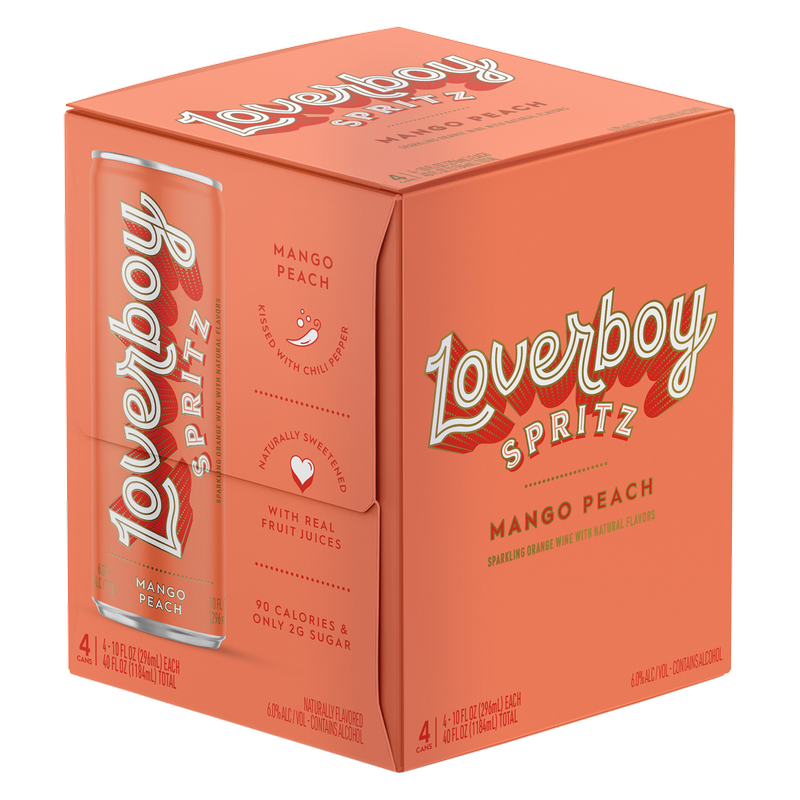 Loverboy Mango Peach Spritz 4pk 250ml Can 6.0% ABV : Alcohol fast ...