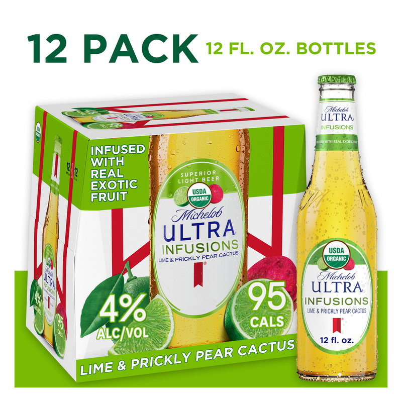 Michelob Ultra Infusions Lime & Prickly Pear Cactus 12pk 12oz Btl ...
