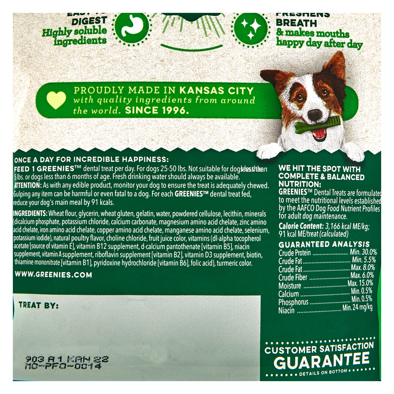 Greenies Original Regular Dental Dog Treats 6oz : Pets fast delivery by ...