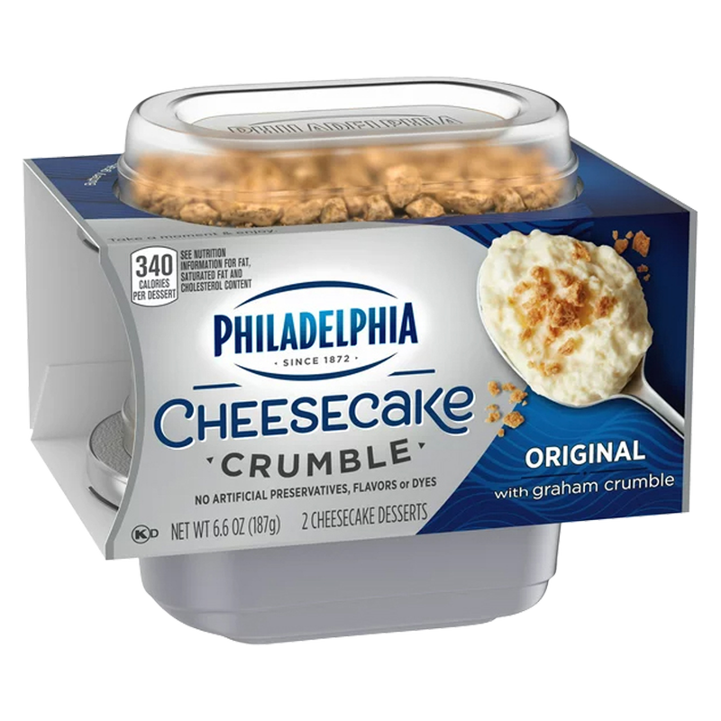 Philadelphia Original Cheesecake Crumble - 2ct/6.6oz : Grocery fast ...