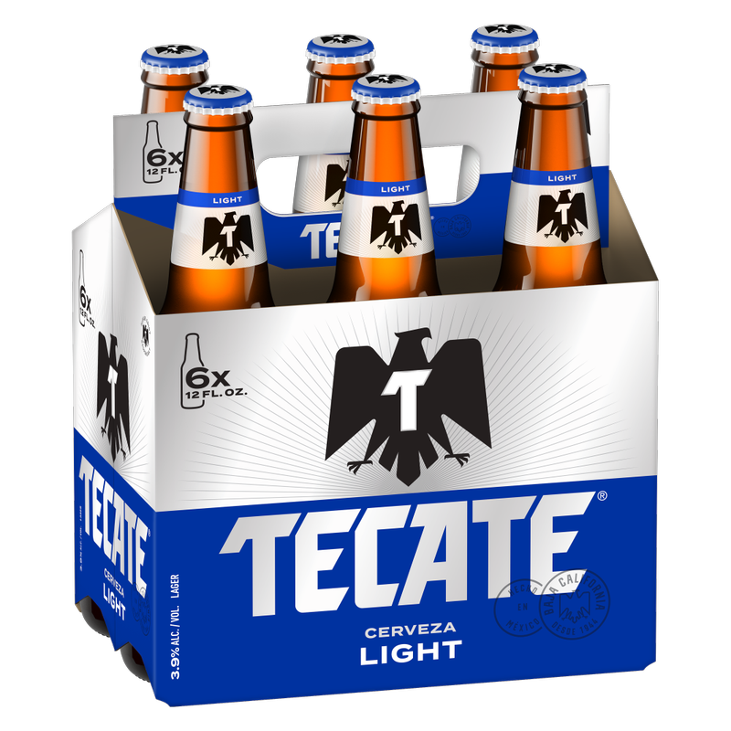 Tecate Light 6pk 12oz Btl : Alcohol fast delivery by App or Online