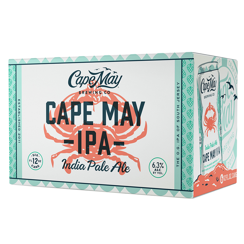 Cape May Brewery IPA 6pk 12oz Can 6.3% ABV : Alcohol fast delivery by ...