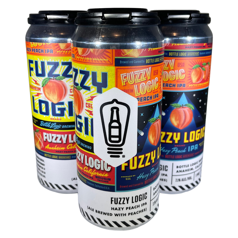 Bottle Logic Brewing Fuzzy Logic Hazy Peach IPA 4pk 16oz Cans : Alcohol ...