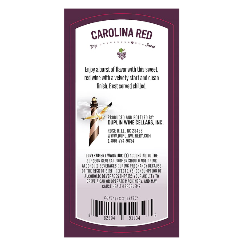 Duplin Carolina Red Blend 750 ml : Alcohol fast delivery by App or Online