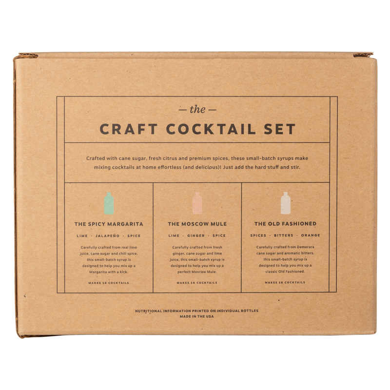 Craft Cocktail Syrup Set 3pk : Alcohol fast delivery by App or Online