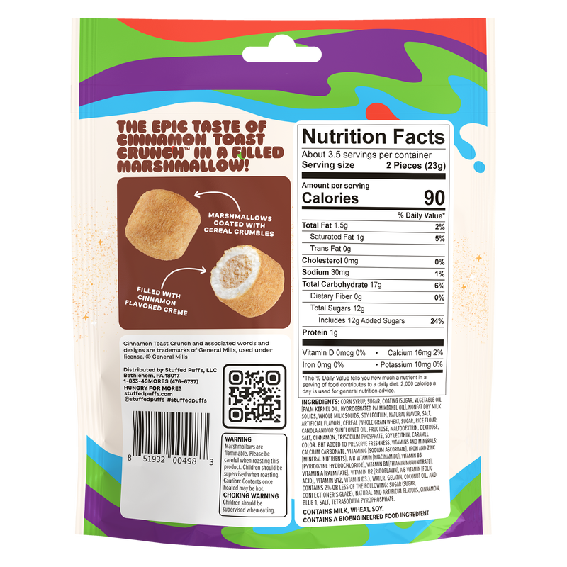Stuffed Puffs Cinnamon Toast Crunch Bites - 2.68oz : Snacks fast ...