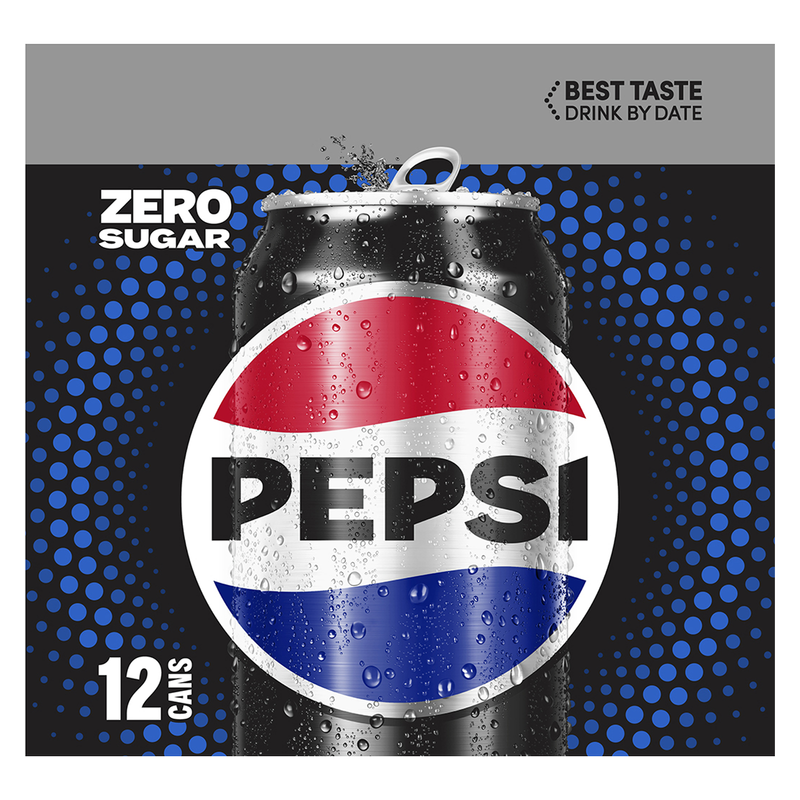 Pepsi Zero Sugar 12pk 12oz Can : Drinks fast delivery by App or Online