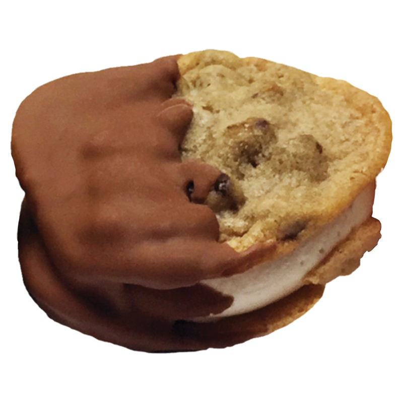 Manhattan Beach Creamery Cream’Wich Cookie Chocolate Dipped Vanilla 5oz ...