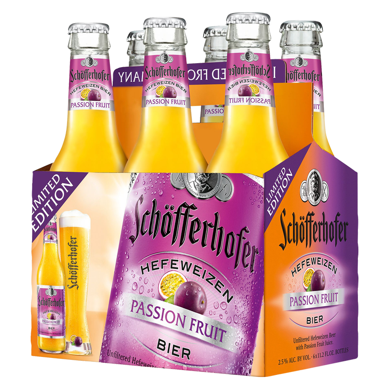 Schofferhofer Passion Fruit Bier 6pk 11.2 oz : Alcohol fast delivery by ...