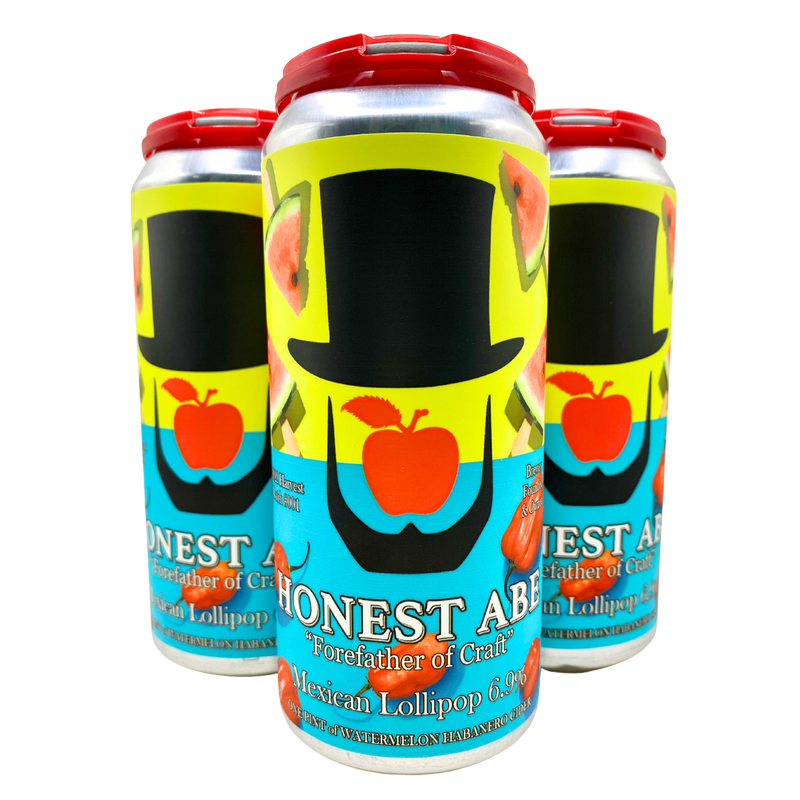Honest Abe Mexican Lollipop Watermelon Habanero Hard Cider 4pk 16oz Can ...