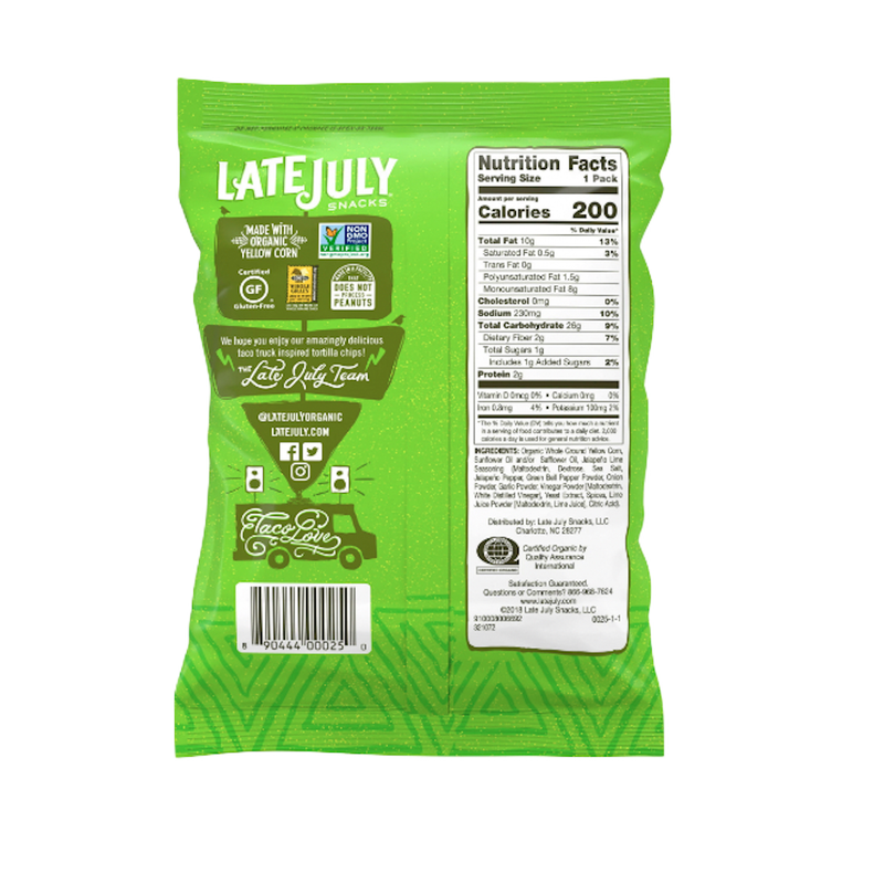 Late July® Jalapeno Lime Tortilla Chips 7.8oz : Snacks fast delivery by ...