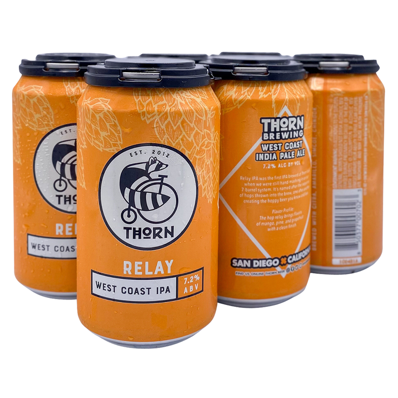 Thorn Brewing Relay IPA 6pk 12oz Can : Alcohol fast delivery by App or ...