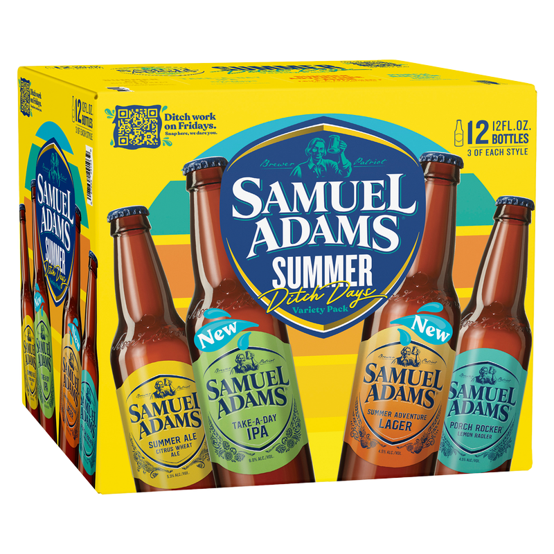 Sam Adams American Lager Variety 12pk 12oz Btl : Alcohol fast delivery by App or Online