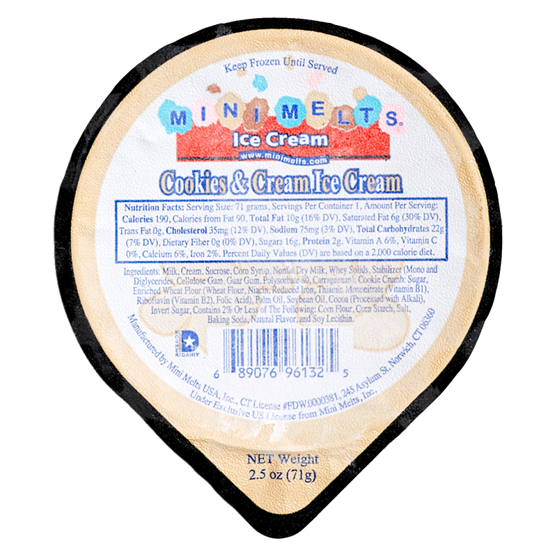 Mini Melts Cookies & Cream Ice Cream Cup 1ct : Ice Cream fast delivery ...