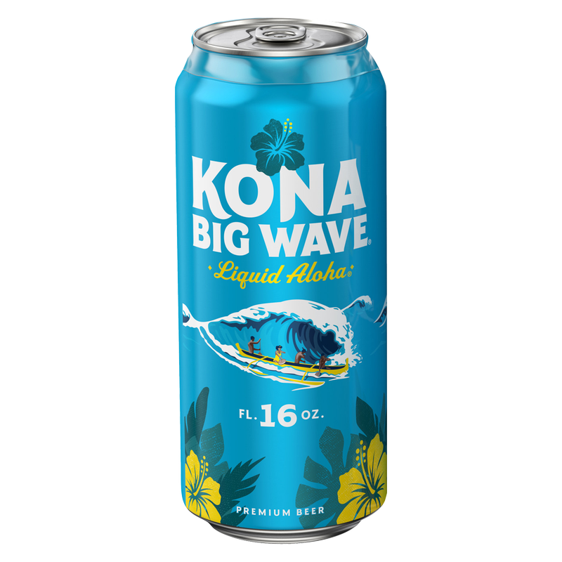 Kona Big Wave Premium Beer 4pk 16oz Cans 4.4% ABV : Alcohol fast ...