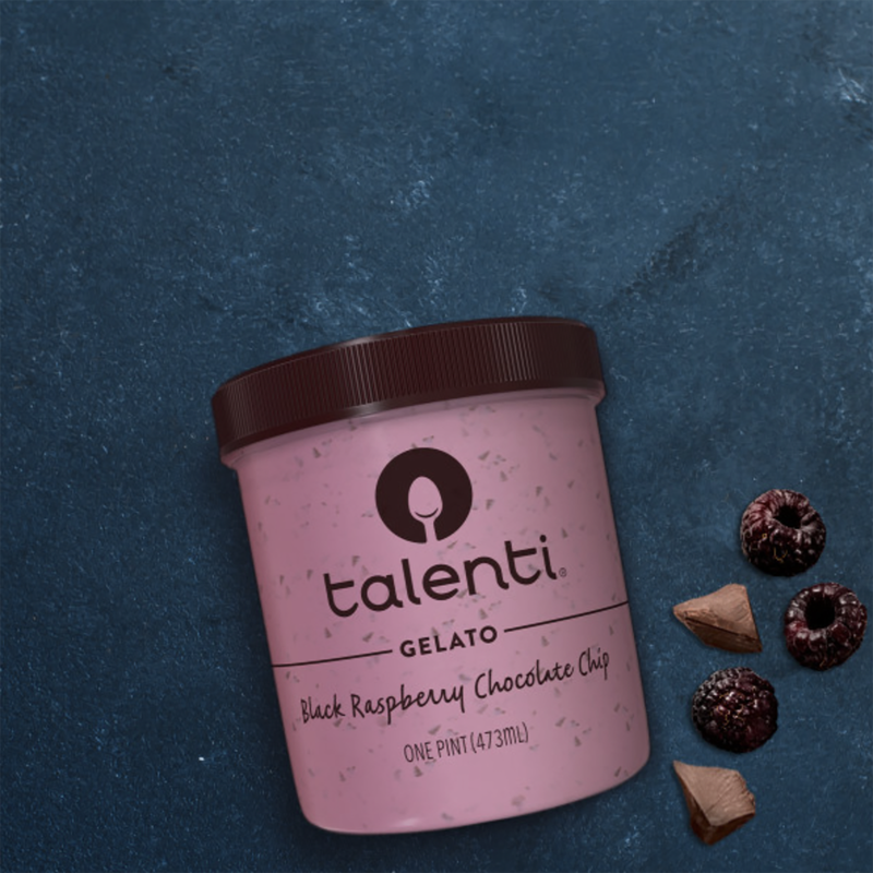 Talenti Black Raspberry Chocolate Chip Gelato Pint : Ice Cream fast ...