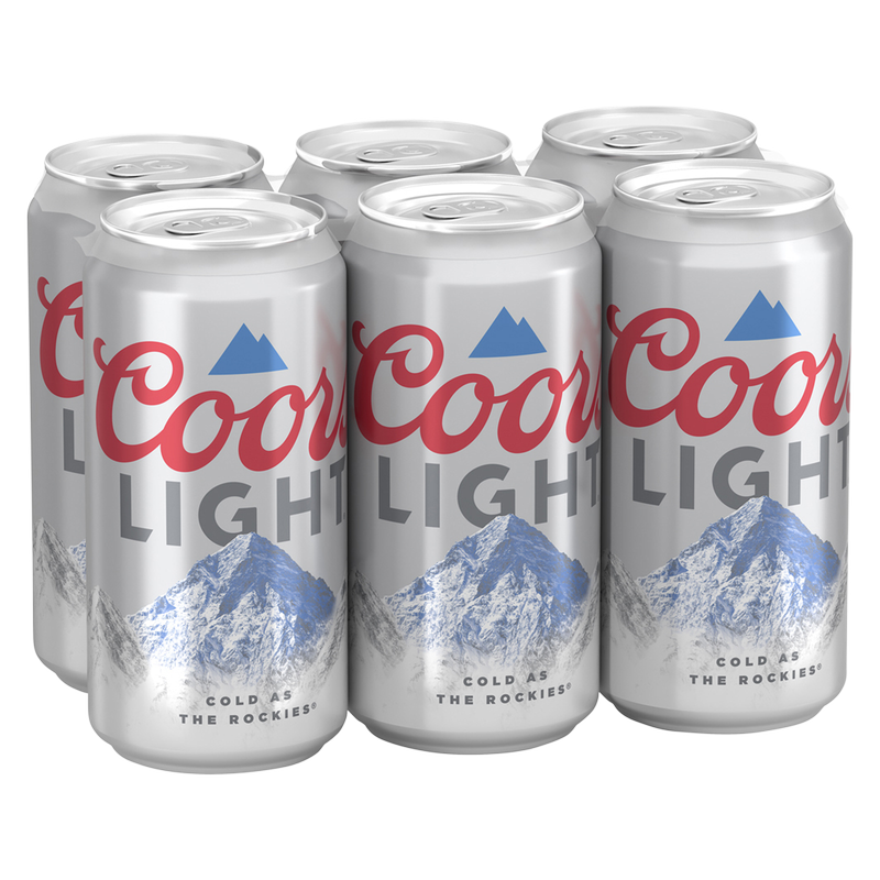 Coors Light 6pk 12oz Can 4.2% ABV : Alcohol fast delivery by App or Online