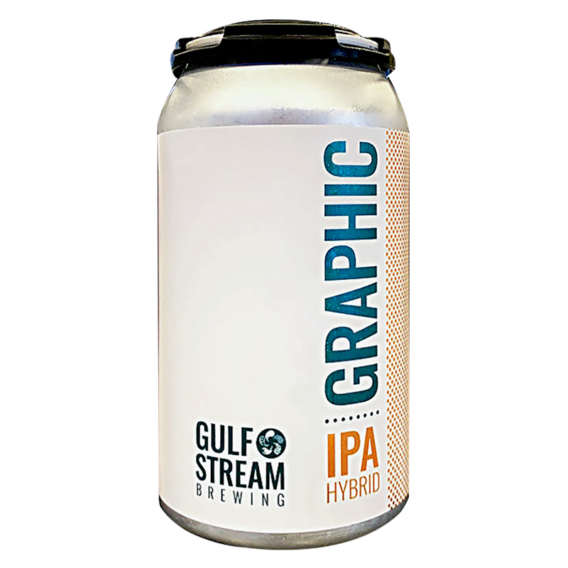 Gulf Stream Brewing Graphic Hybrid IPA 6pk 12oz Can 7.0% ABV : Alcohol ...