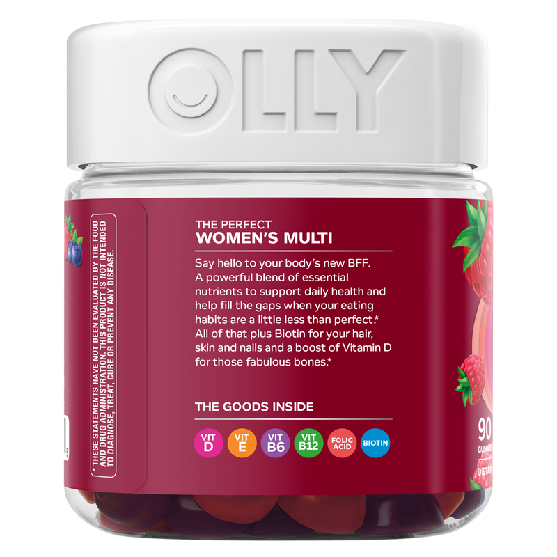 OLLY Women's Multivitamin Blissful Berry 90ct : Health fast delivery by ...