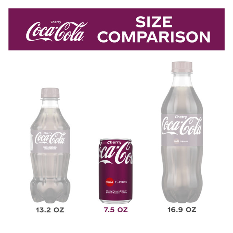 Cherry Coke Mini Cans 10pk 7.5oz Can : Drinks fast delivery by App or ...