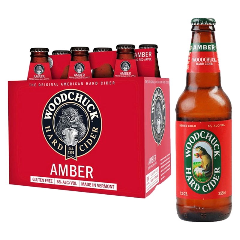 Woodchuck Draft Cider Amber 6pk 12oz Btl 5.0% ABV : Alcohol fast ...