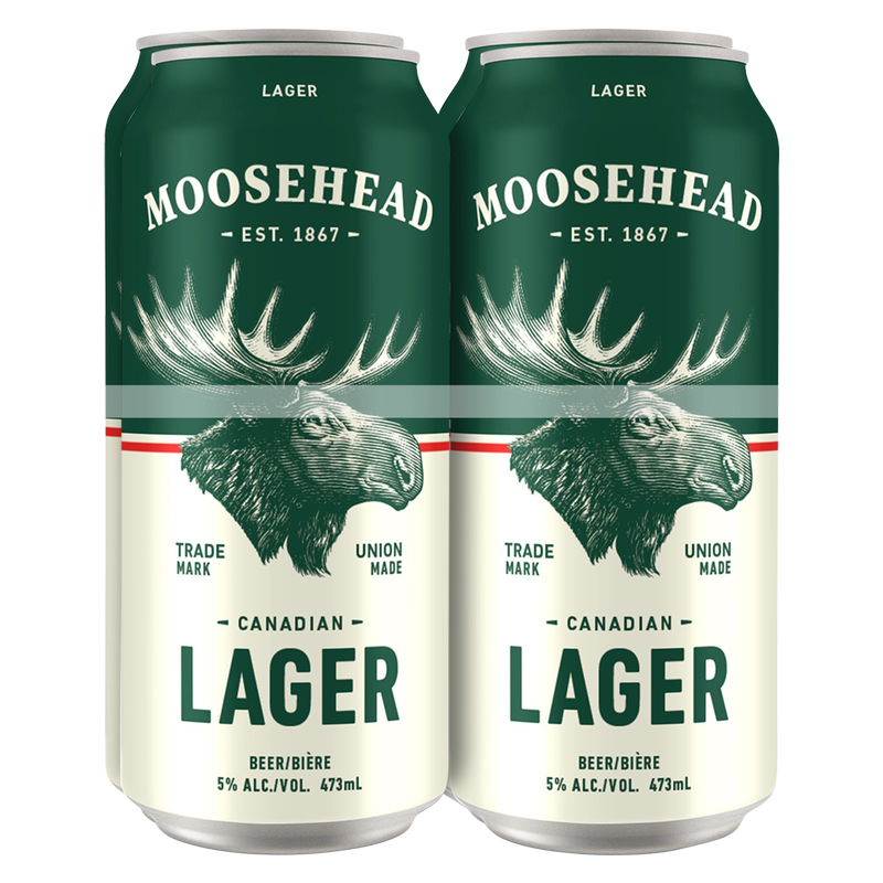 Moosehead Lager 4pk 16oz Can : Alcohol fast delivery by App or Online