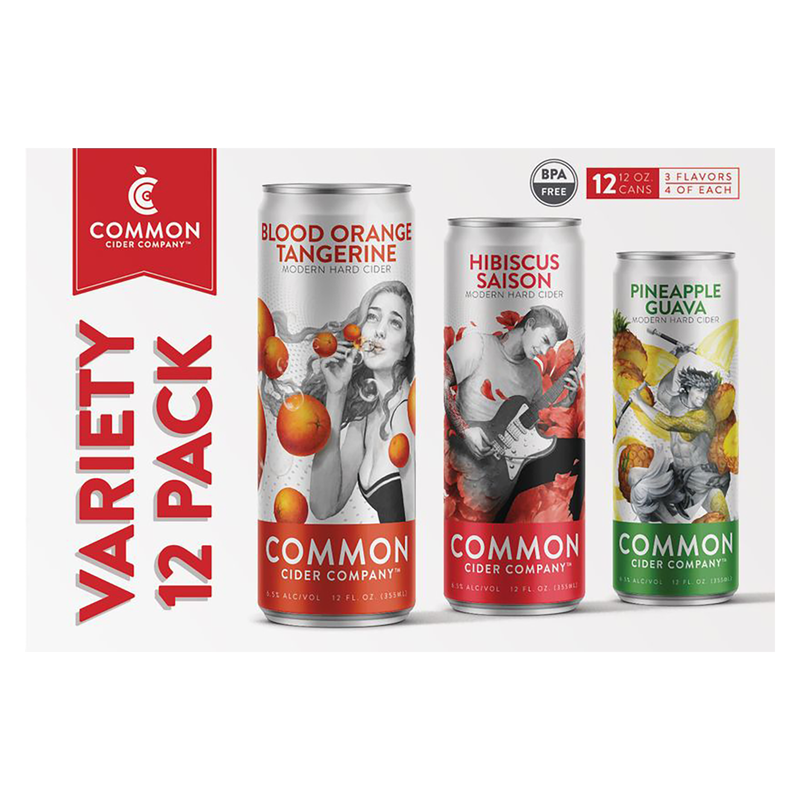 Common Cider Variety Pack 12pk 12oz Can 6.5% ABV : Alcohol fast ...