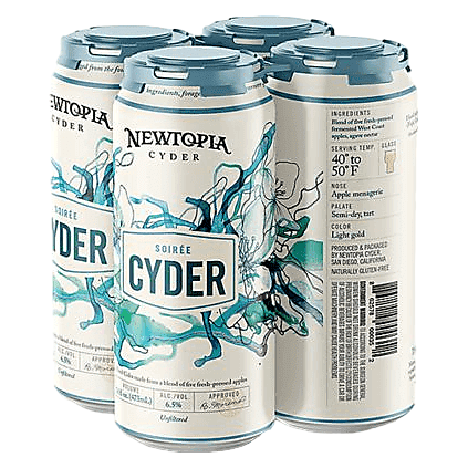 Newtopia Cyder Soiree 4pk 16oz Can : Alcohol fast delivery by App or Online