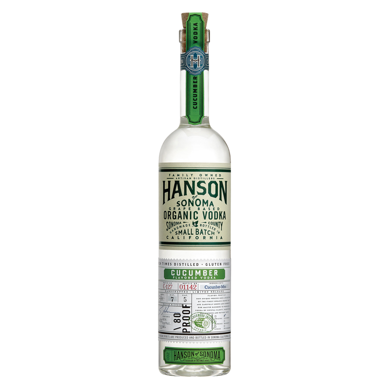 Hanson Organic Cucumber Vodka 750ml : Alcohol fast delivery by App or ...