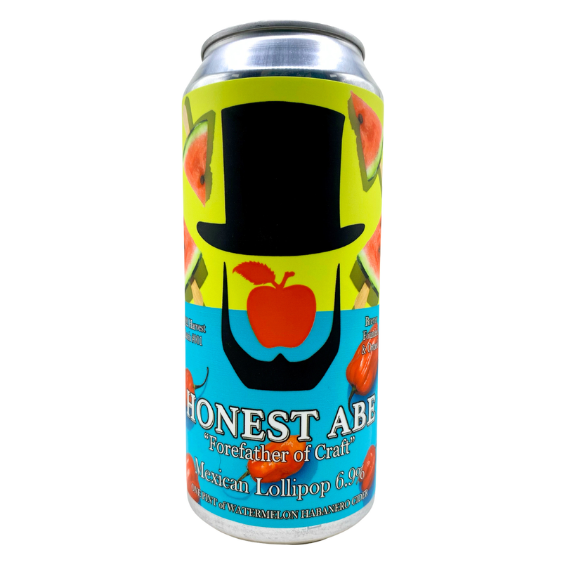 Honest Abe Mexican Lollipop Watermelon Habanero Hard Cider 4pk 16oz Can ...