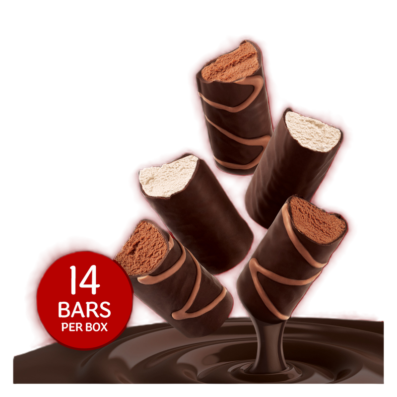 Dove Bar Minis Vanilla & Chocolate Ice Cream with Dark Chocolate 14ct ...